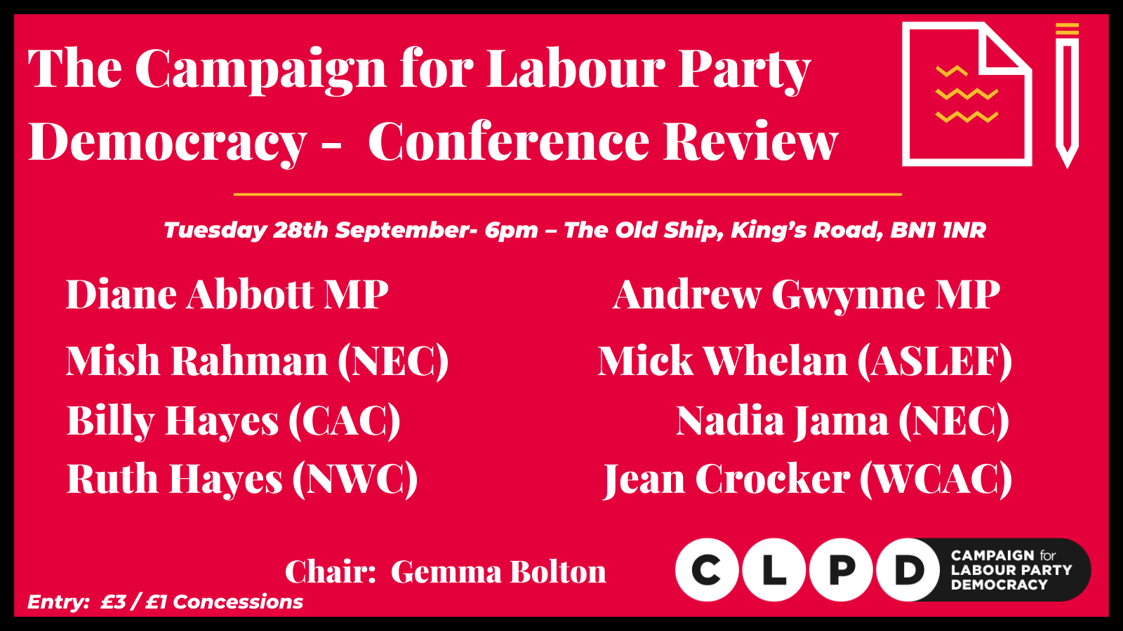 Yellow Pages – Labour Party Conference 2021 – Monday Edition – Campaign ...